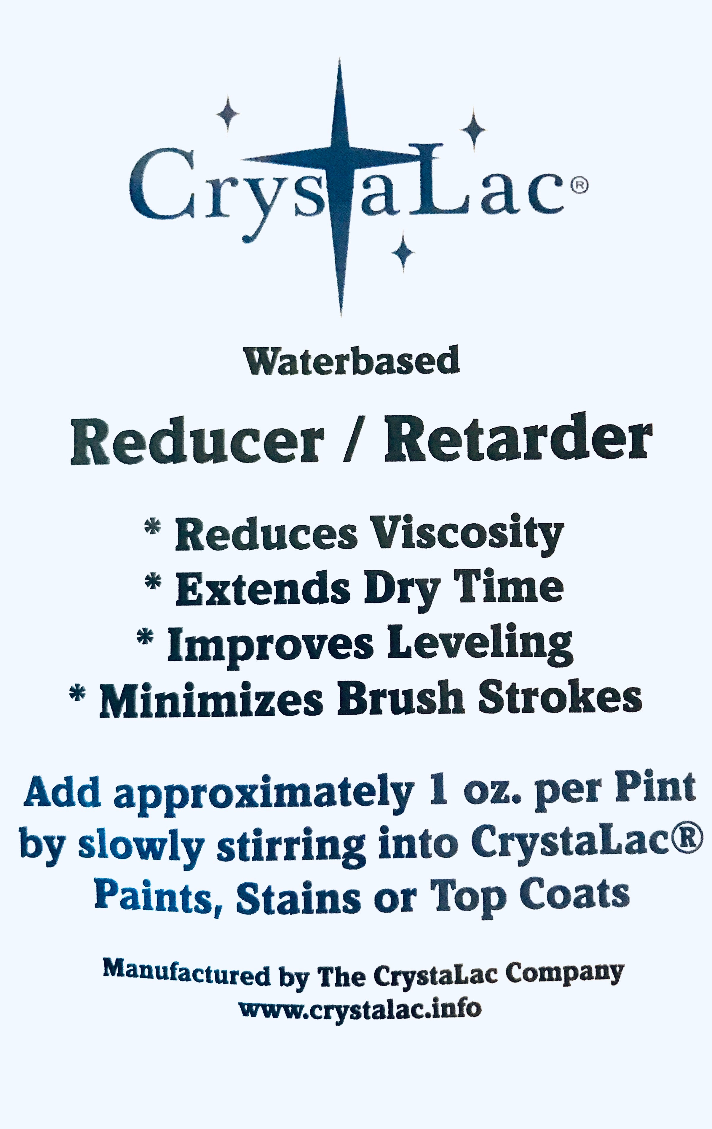 Reducer / Retarder Thinner & Extender – CrystaLac®